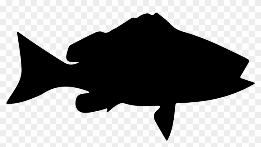 Fish Shape Of Blackfin Snapper Comments - Fish Silhouette No Background ...