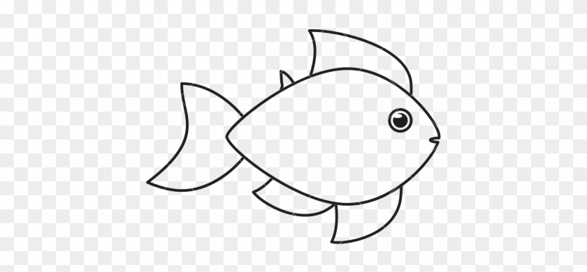 Fish Outline Fish Outline Icon Icons Canva For Kids - Fish Outline Png ...
