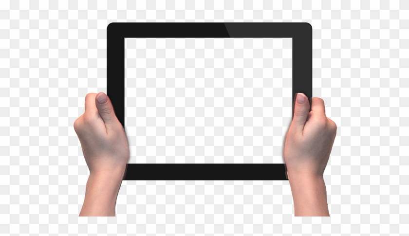 People Holding Hands Transparent Clipart - Hand With Tablet Png - Full ...