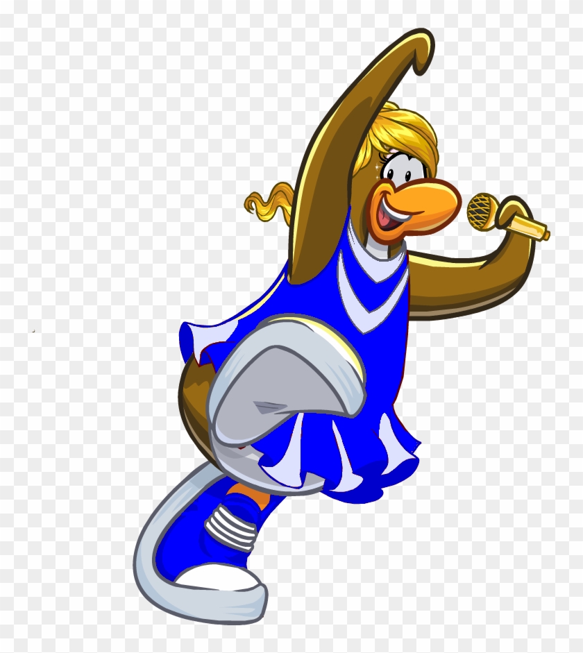 Blue Cheerleader - Cartoon - Free Transparent PNG Clipart Images Download