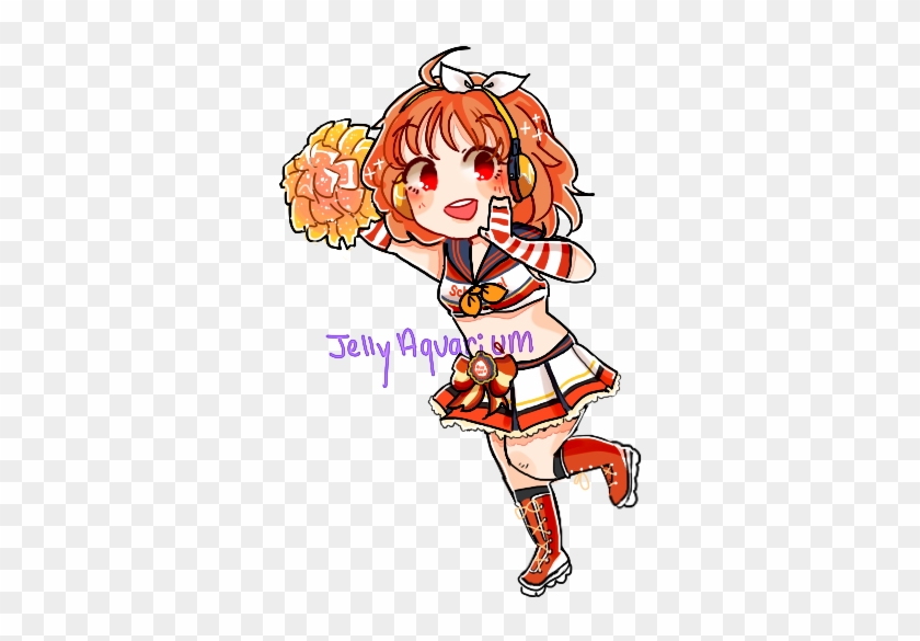 Cheerleader Chika - Cartoon - Full Size PNG Clipart Images Download