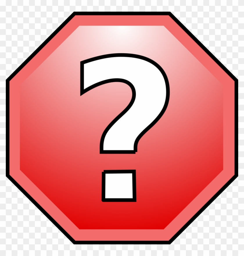Stop Sign Template - Stop Sign With Question Mark - Full Size PNG ...