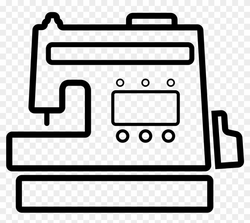 Sewing Machine Outline Comments - Sewing Machine Outline - Full Size ...