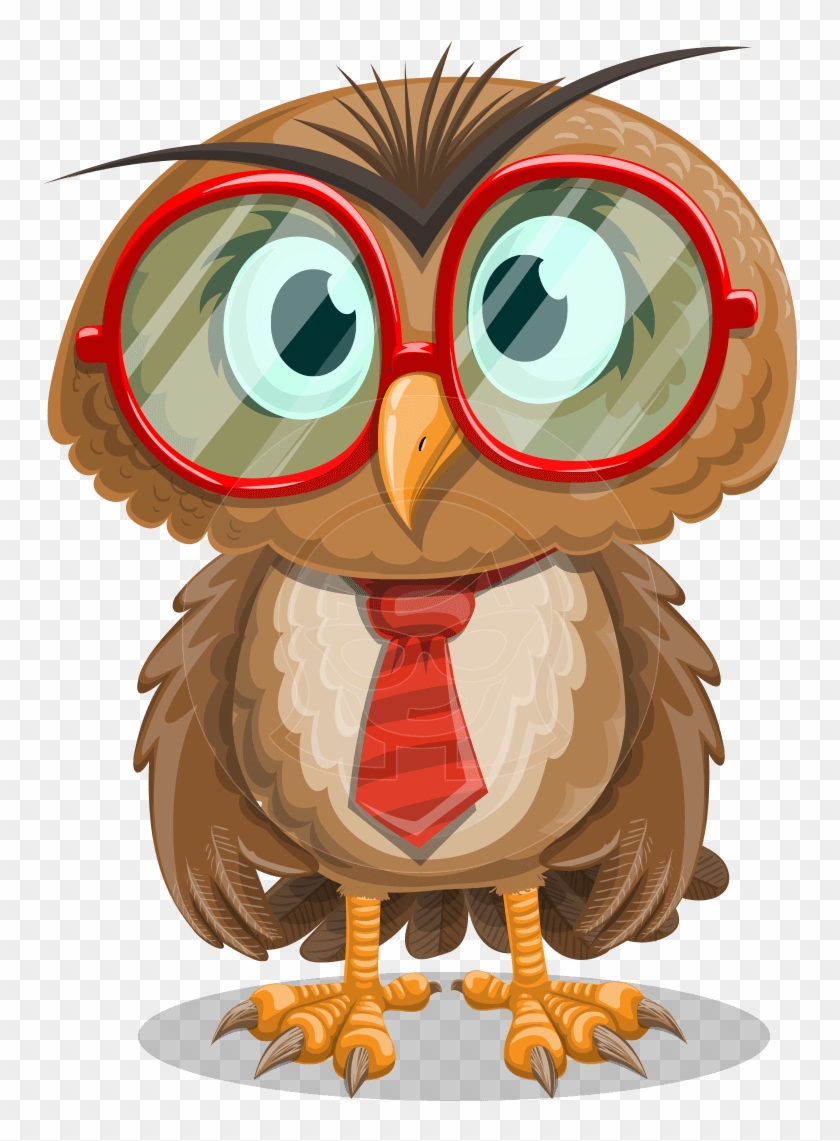 Owlbert Witty - Cartoon - Full Size PNG Clipart Images Download