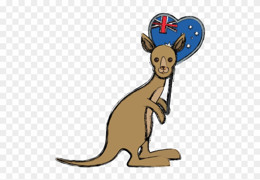 Kangaroo Vector Illustration Animal - Vector Graphics - Free ...