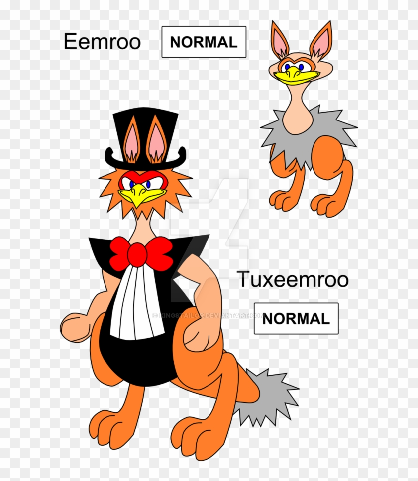 Emu Kangaroo Fakemon By Kingstailor - Cartoon - Full Size PNG Clipart ...