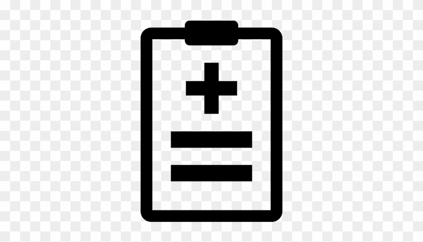 Clinic History Medical Paper On Clipboard Vector - Medical Record ...