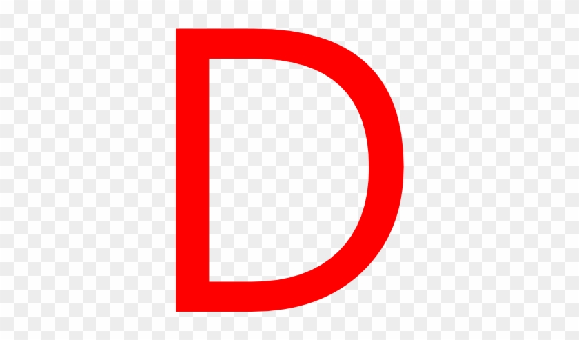 Letter D In Red - Full Size PNG Clipart Images Download