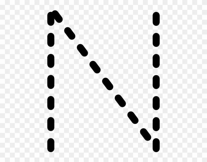 Letter N Tracing - Full Size PNG Clipart Images Download