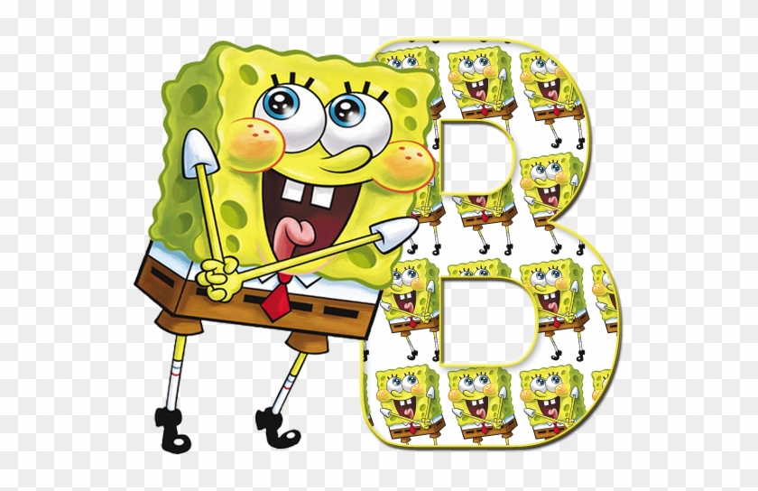 Alphabet Letters - Sponge Bob Square Pants - Full Size PNG Clipart ...