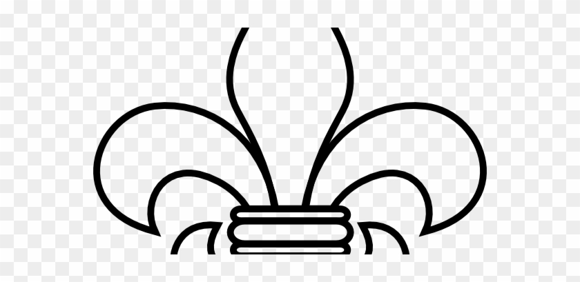 Miracle Fleur De Lis Coloring Page Outline Clip Art - Mardi Gras ...