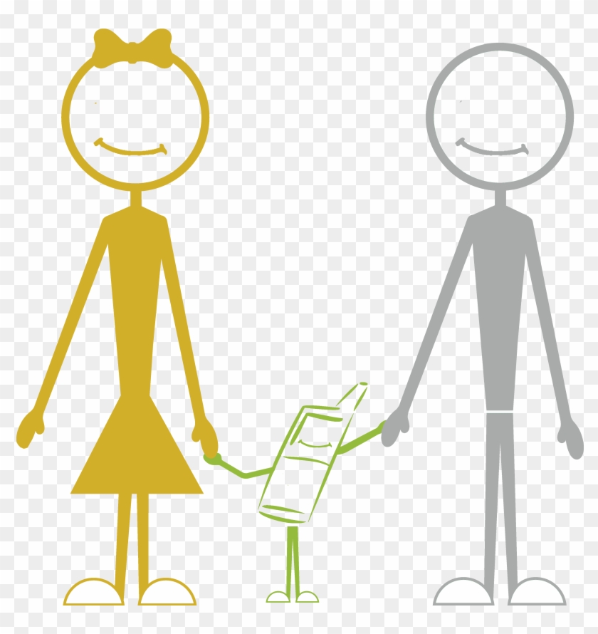 Stick Figure Family - Stick Figure With Money - Full Size PNG Clipart ...