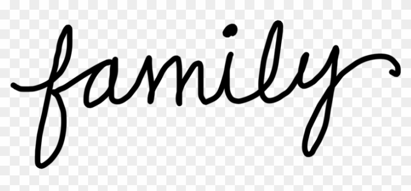 Word Family Free - Family Word No Background - Full Size PNG Clipart ...