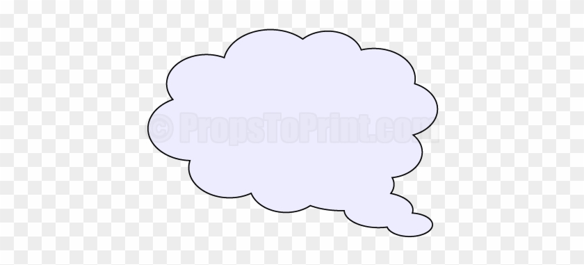 Printable Thought Cloud Photo Booth Prop - Booth Props Template ...