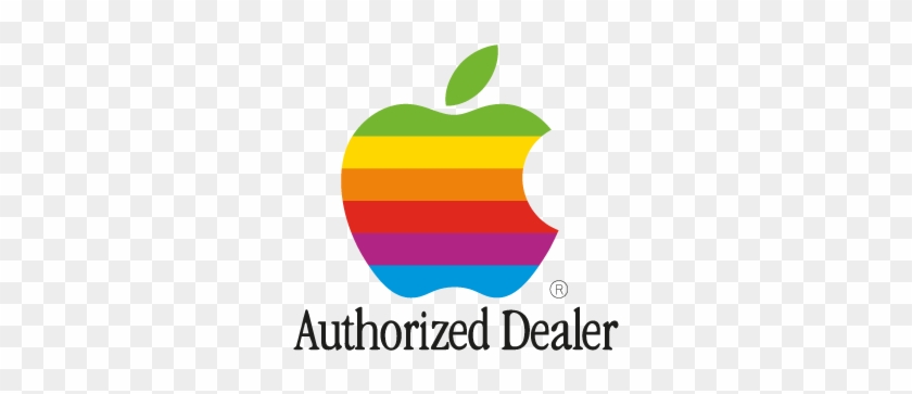 Apple Authorized Dealer Vector Logo Free - Apple Rainbow Logo - Full ...