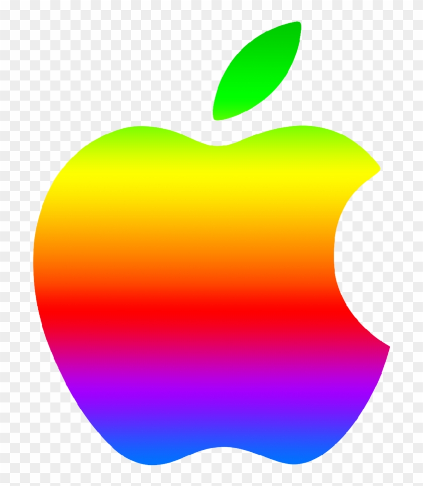 Colored Modern Apple Logo 2 By Greenmachine987 - Art - Full Size PNG ...