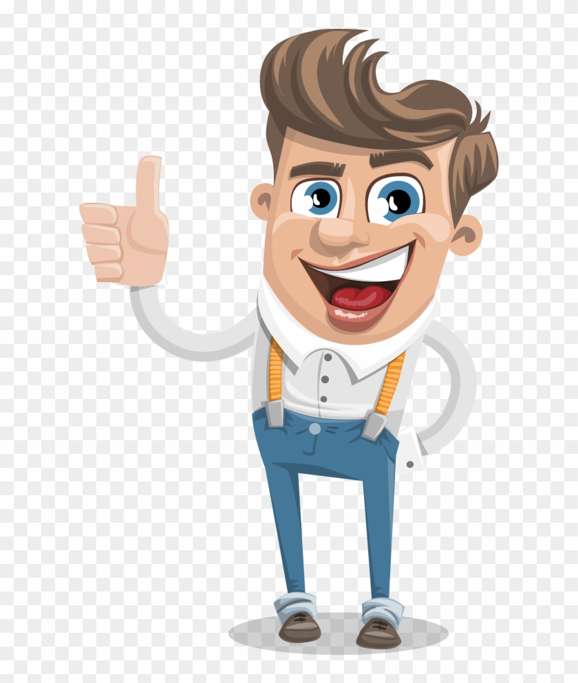Cheerful Guy Cartoon Character-03 - Cartoon - Free Transparent PNG ...