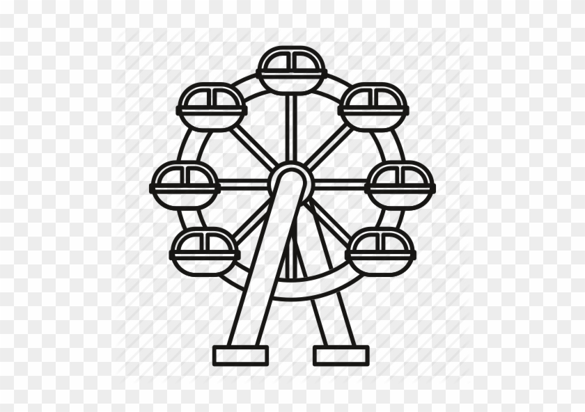 Ferris, Line, Motion, Outline, Park, Spin, Wheel Icon - Icon - Full ...