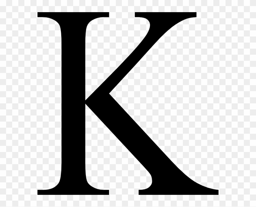 Kappa Greek Letter - Full Size PNG Clipart Images Download