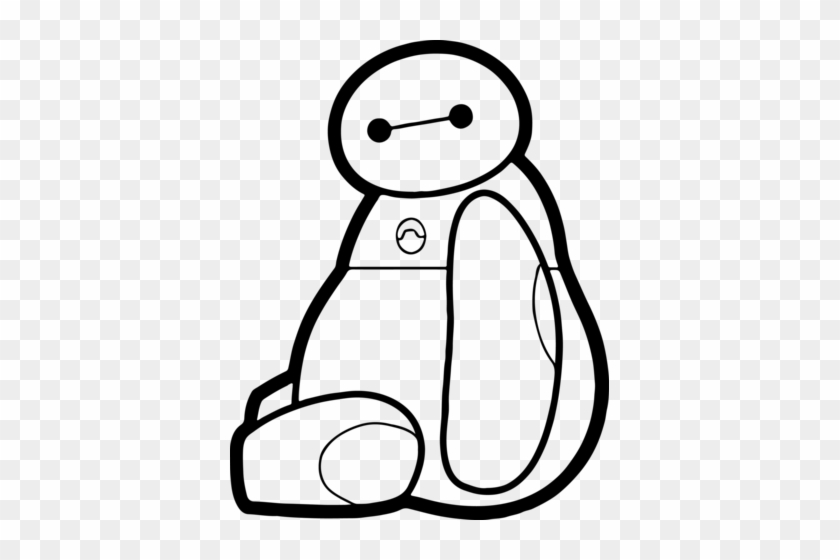 Big Hero - Bay Max Coloring Page - Full Size PNG Clipart Images Download