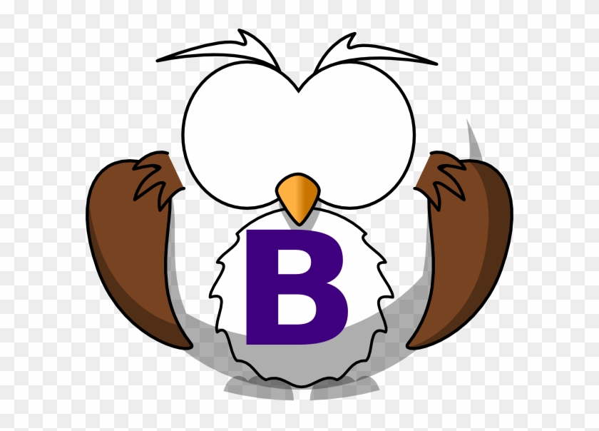 B Owl Clip Art At Clker - Clip Art - Full Size PNG Clipart Images Download