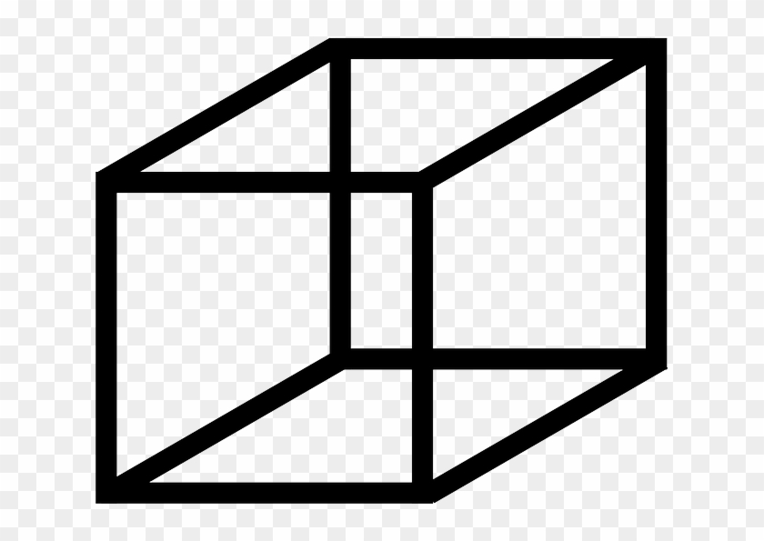 Box, Outline, Shapes, Cube, Shape, Cubes - Necker Cube - Full Size PNG ...