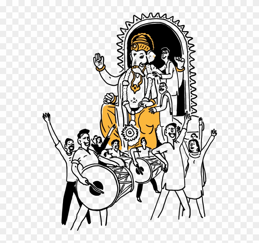 Ganpati-01 - Cartoon - Full Size PNG Clipart Images Download