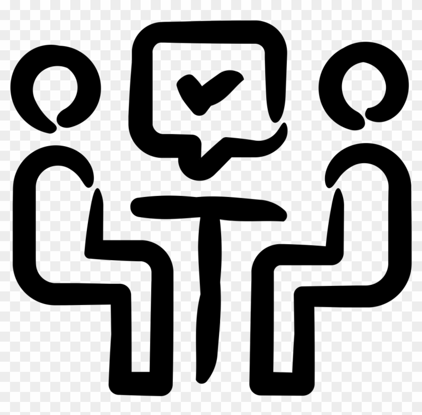 User Agreement Logo - Interviews Line Icon - Full Size PNG Clipart ...