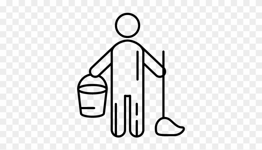 Cleaner Man Vector - Clean Drawing Png - Full Size PNG Clipart Images ...