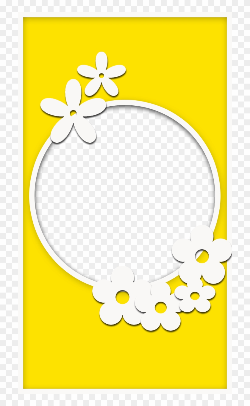 Yellow Flower Frame - Yellow Flower Frame - Full Size PNG Clipart ...
