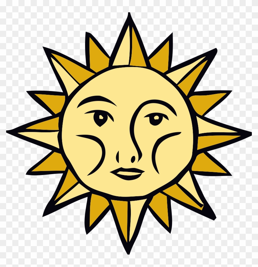 Sun Faces Clip Art - Live By Sun Embroidery Design - Full Size PNG ...