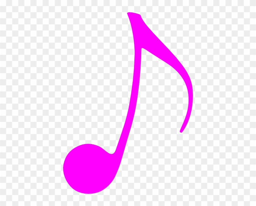 Pink Music Note Clip Art - Single Pink Musical Notes - Full Size PNG ...