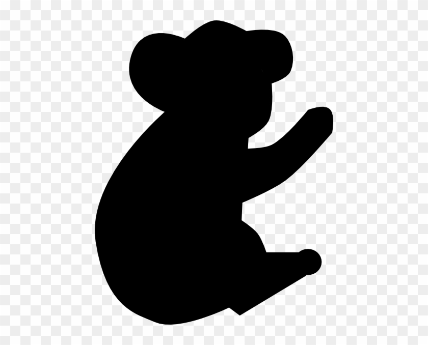 Koala Bear Silhouette Clip Art At Clker - Silhouette Koala - Full Size ...