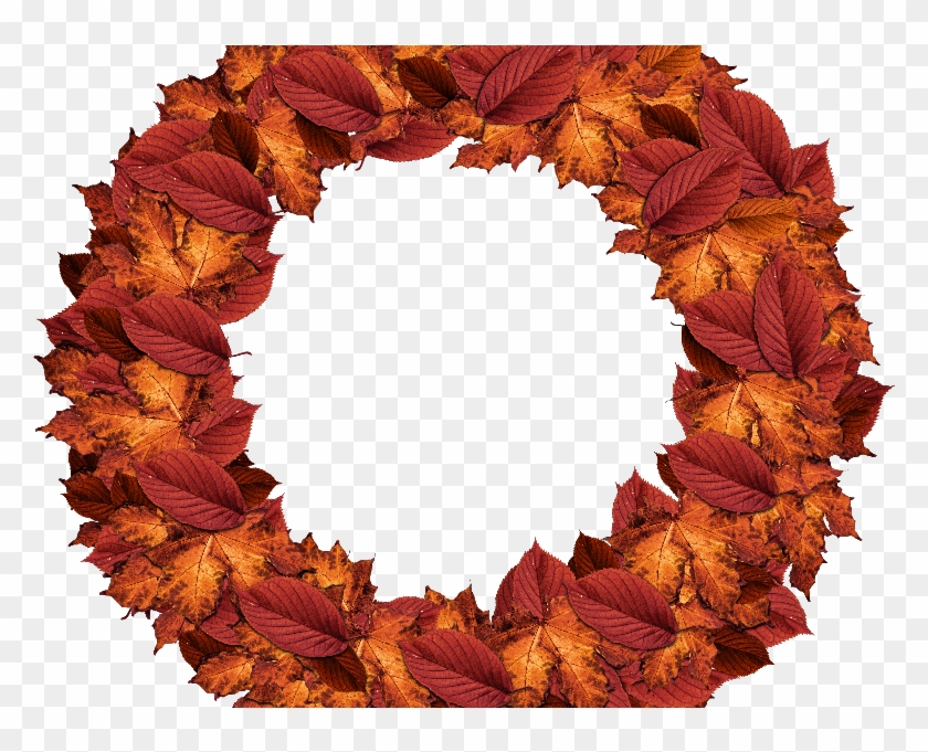 Autumn Leaves Fall Wreath Png - Autumn Wreath Png - Full Size PNG ...