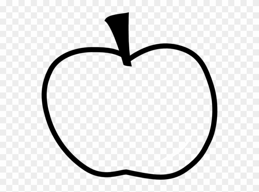 Apple Outline Clipart - Shape Of An Apple - Full Size PNG Clipart ...