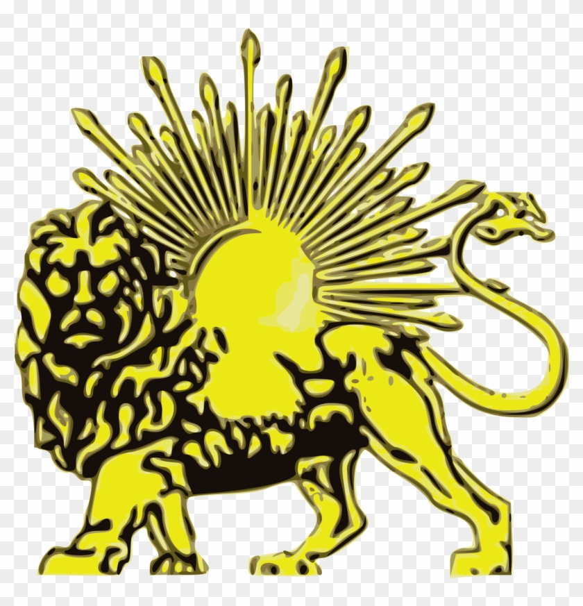 Filelion And Sun Drawing - Lion And Sun Symbol - Full Size PNG Clipart ...
