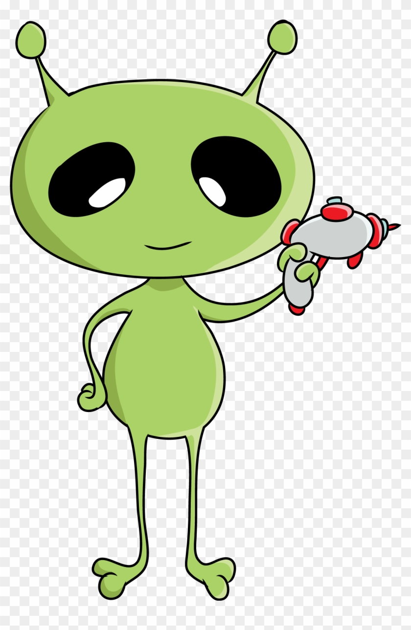Free To Use Public Domain Space Clip Art - Cartoon Alien Clipart - Full ...