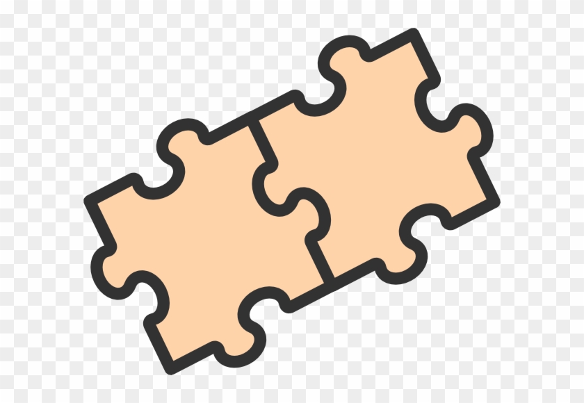 2 Puzzle Pieces Clip Art At Clker - Jigsaw Clipart - Full Size PNG ...