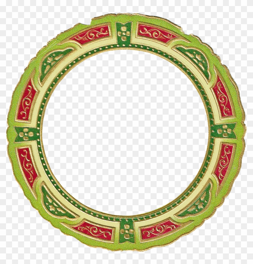 Christmas Picture Frame Clip Art - Circle - Full Size PNG Clipart ...