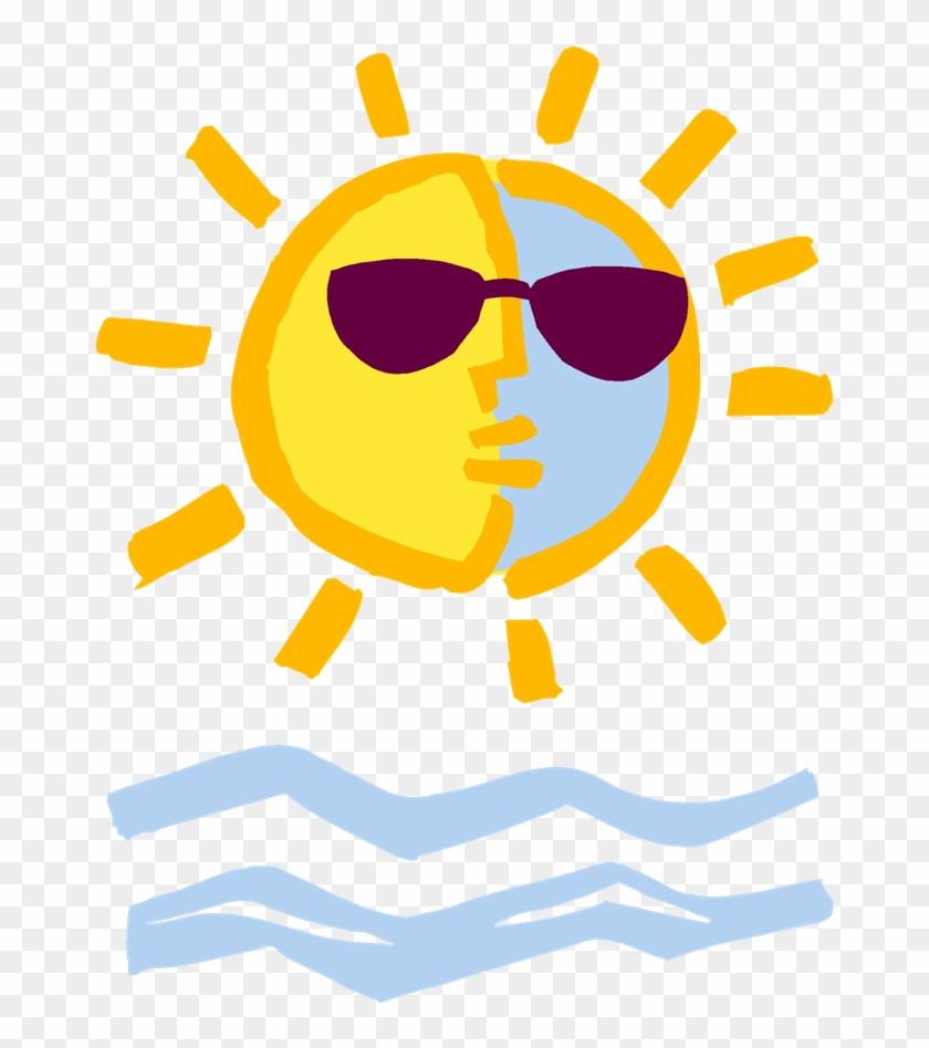 Summer Sun Clip Art - Sun And Beach Clipart - Full Size PNG Clipart ...
