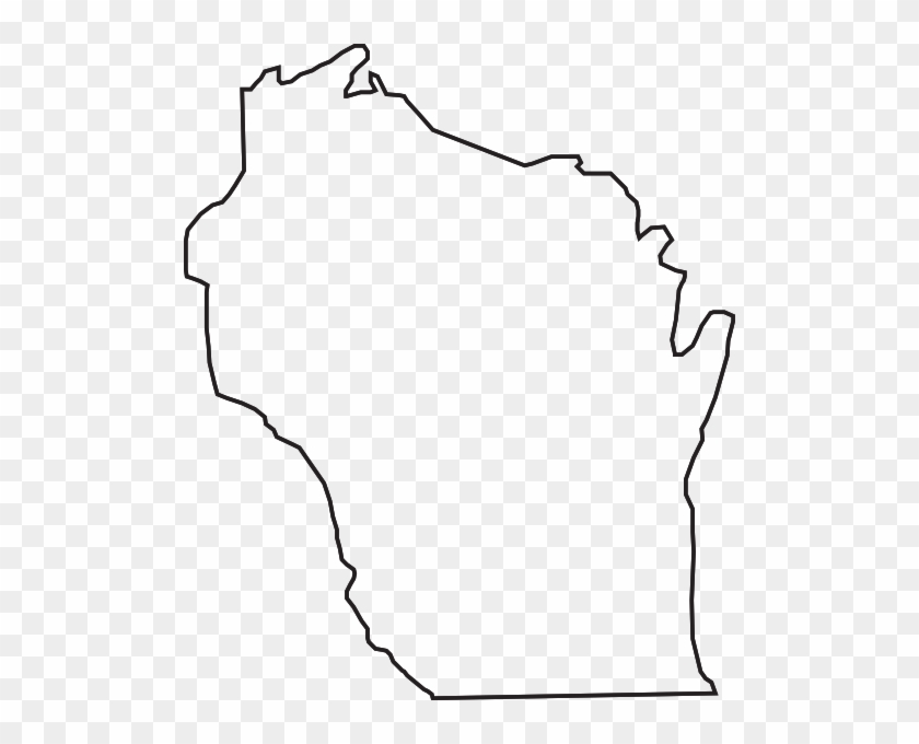 Wisconsin State Outline Vector - Full Size PNG Clipart Images Download