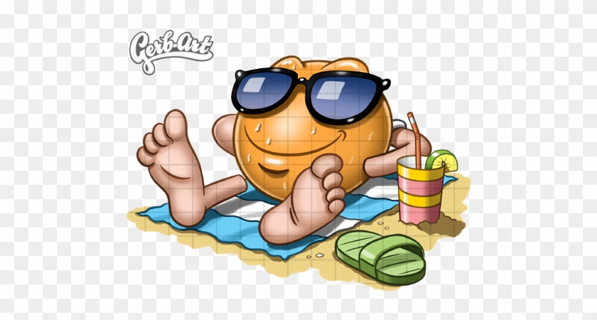 Smiley-sunbathing - Sunbathing Smiley - Full Size PNG Clipart Images ...