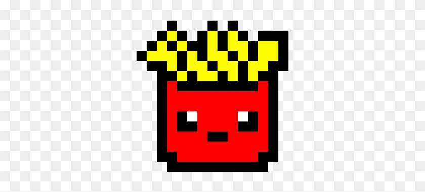 French Fries Chibi - Pixel Art French Fries - Full Size PNG Clipart ...