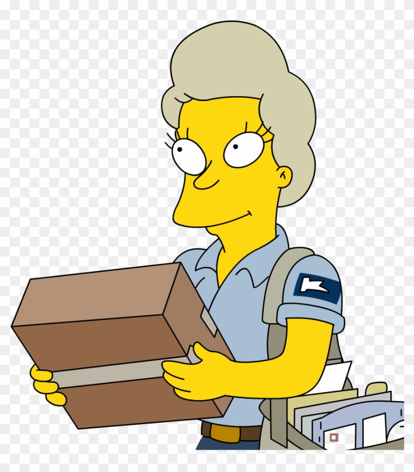Female Mail Carrier - Cartoon - Full Size PNG Clipart Images Download