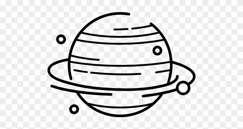 Planet Clipart Astronomy - Black And White Planet Clipart - Full Size ...