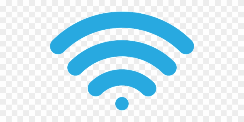 Wireless Signal Icon Image Vector Blue Wi- - Wifi Signal - Full Size ...