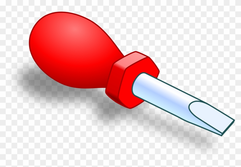 Crafts Screwdriver, Tool, Red, Crafts - Short Objects Clipart - Full ...