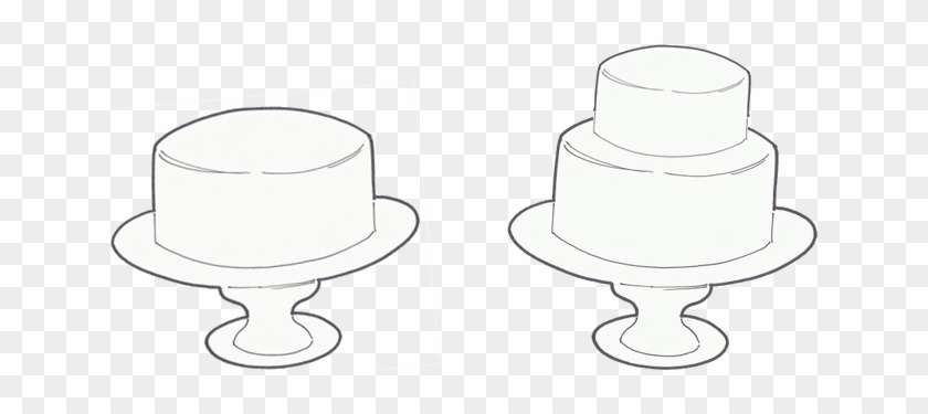 Drawn Cake Layer Cake - 1 Layer Cake Drawing - Full Size PNG Clipart ...