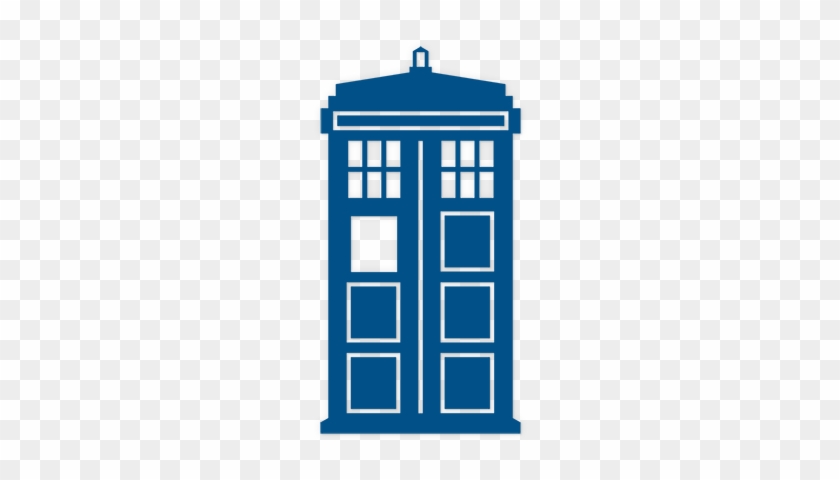 Dr Who Tardis Front - Black And White Tardis - Full Size PNG Clipart ...