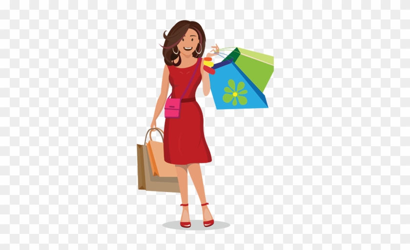Shweta The Shopaholic - Shopaholic Cartoon - Free Transparent PNG ...